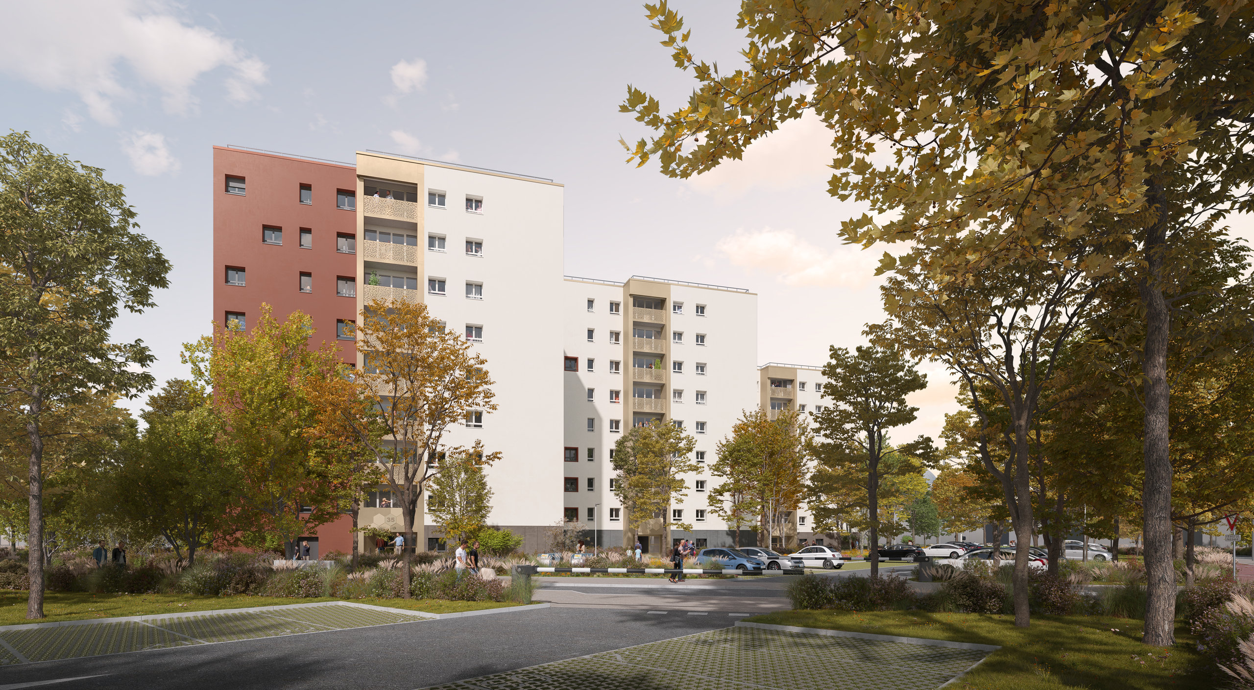 Maille Brigitte - Renouvellement du quartier de Hautepierre – Archi Graphi